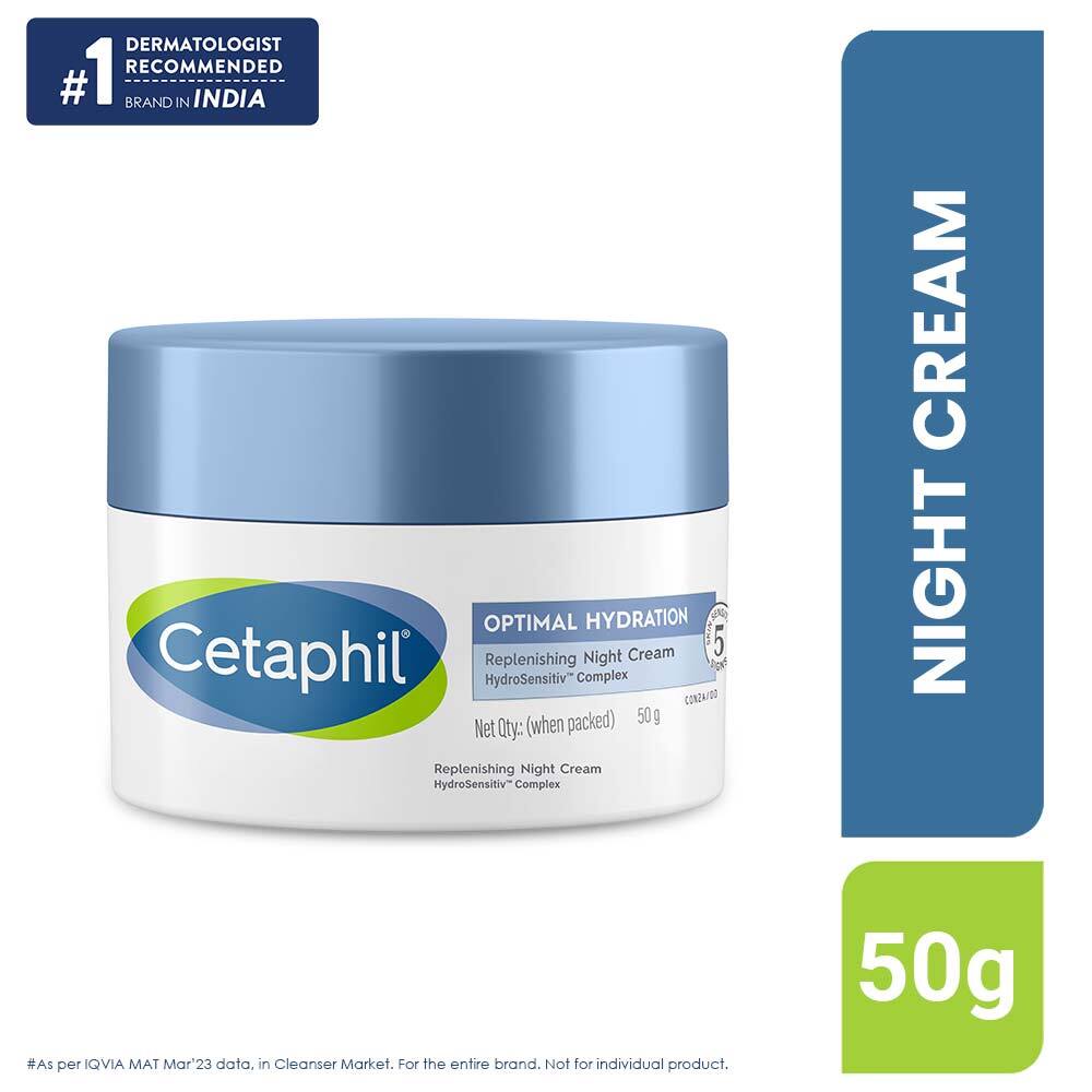 Cetaphil Optimal Hydration Replenishing Night Cream With Hyaluronic ...