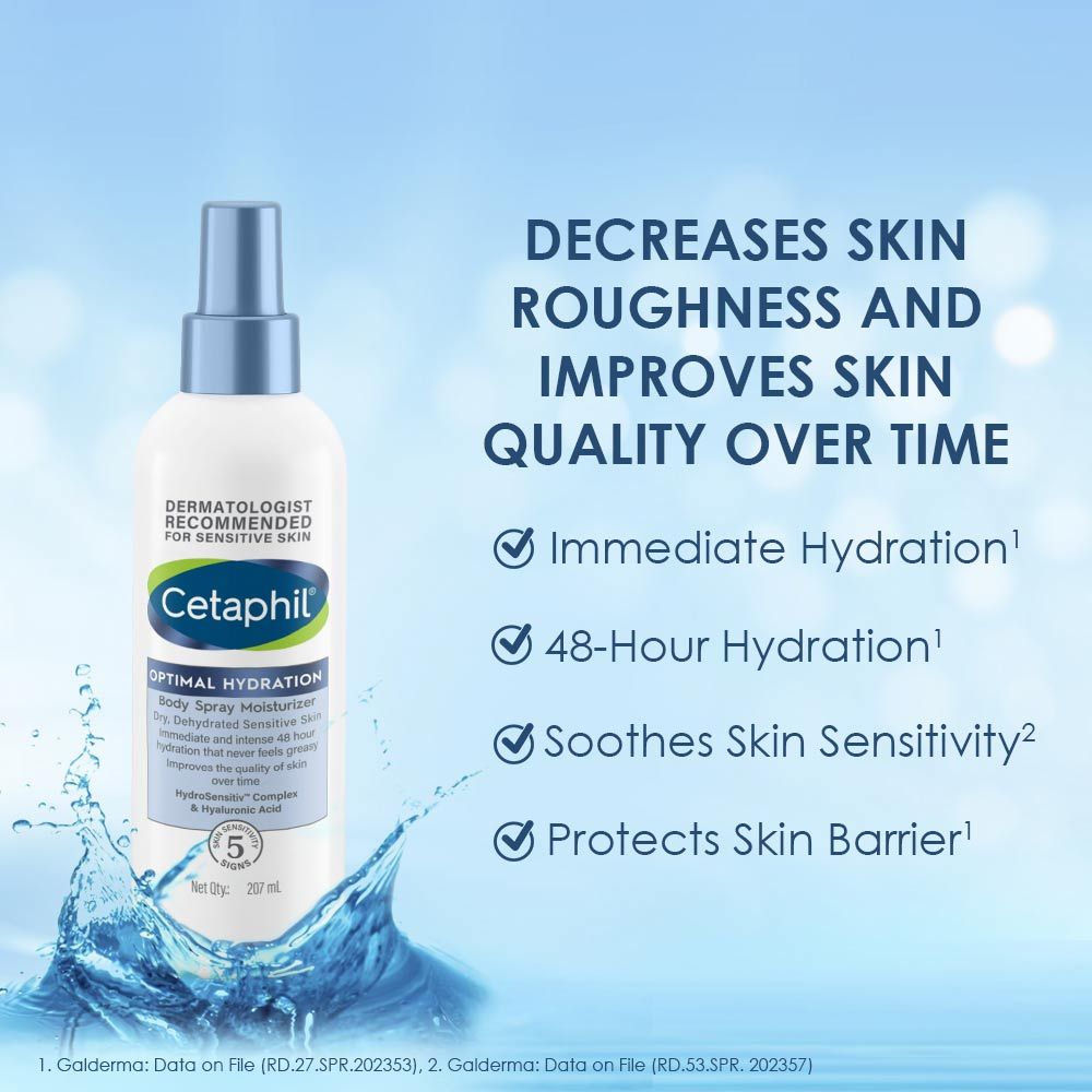 Buy Cetaphil Optimal Hydration Body Spray Moisturizer With Hyaluronic ...