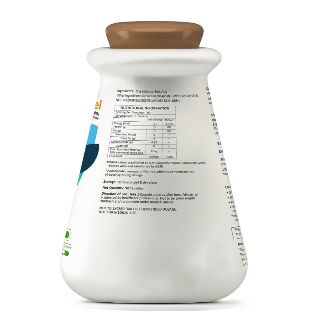 MyFitFuel Zinc + Folic Acid (100% Rda Recommendation): Buy MyFitFuel ...