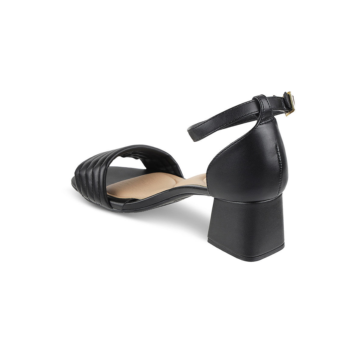 Buy MODARE Black Block Sandals Online