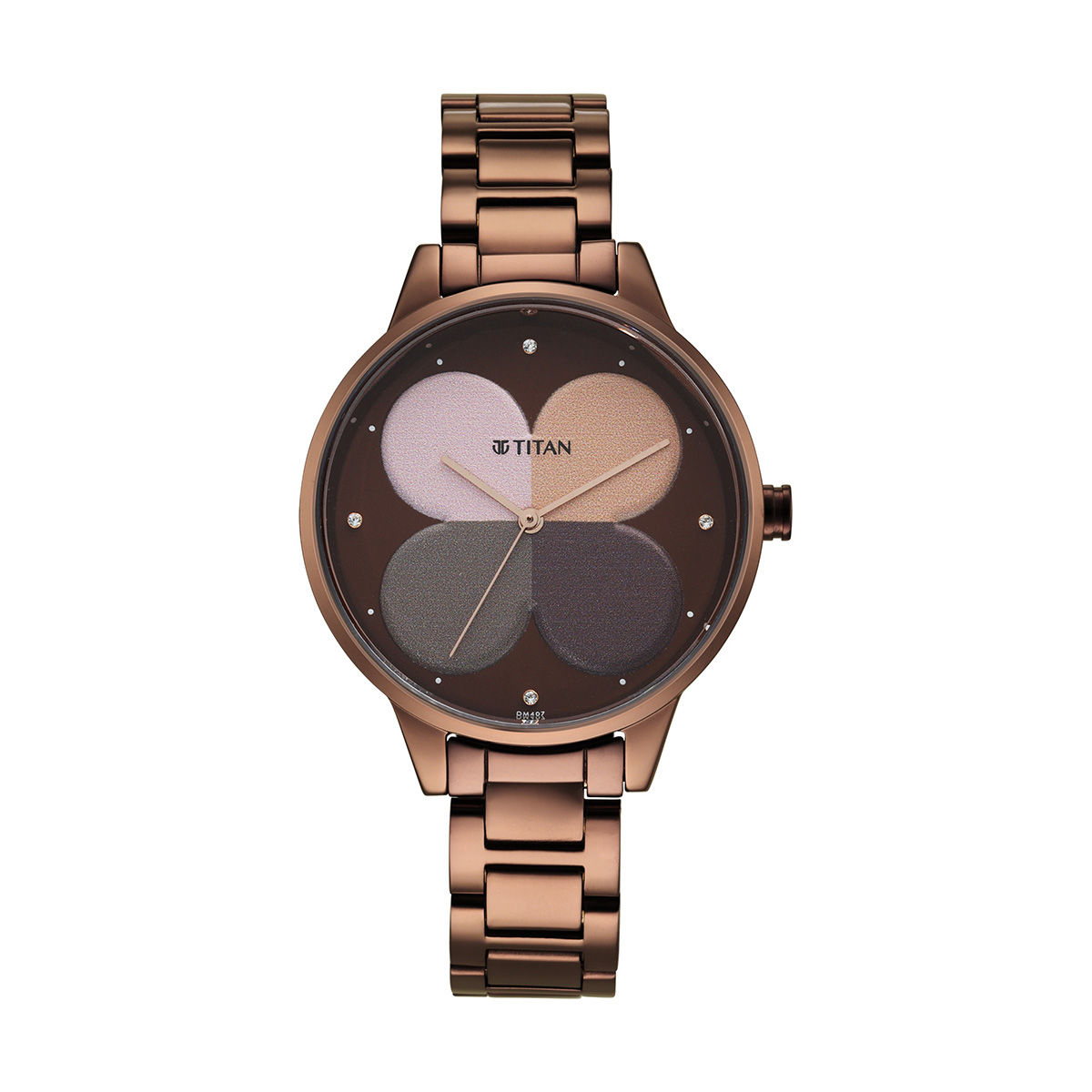 Buy Titan 2648QM01-Brown Dial Analog Watch for Women Online