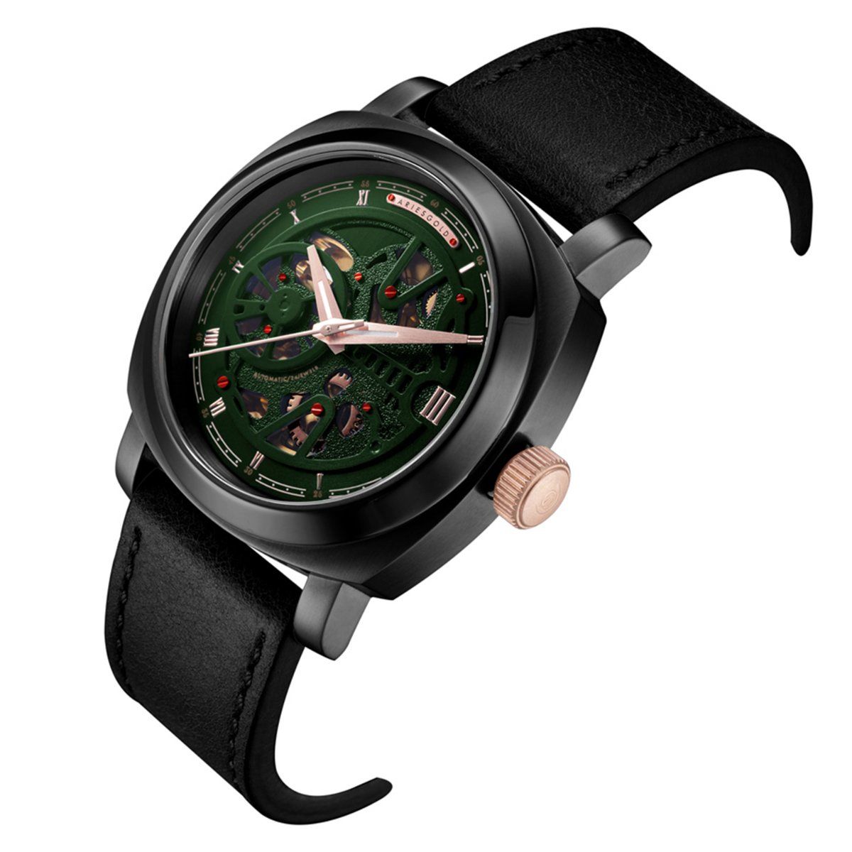 Buy Aries Gold Vanguard Automatic Skeleton Watch With Sapphire Glass ...