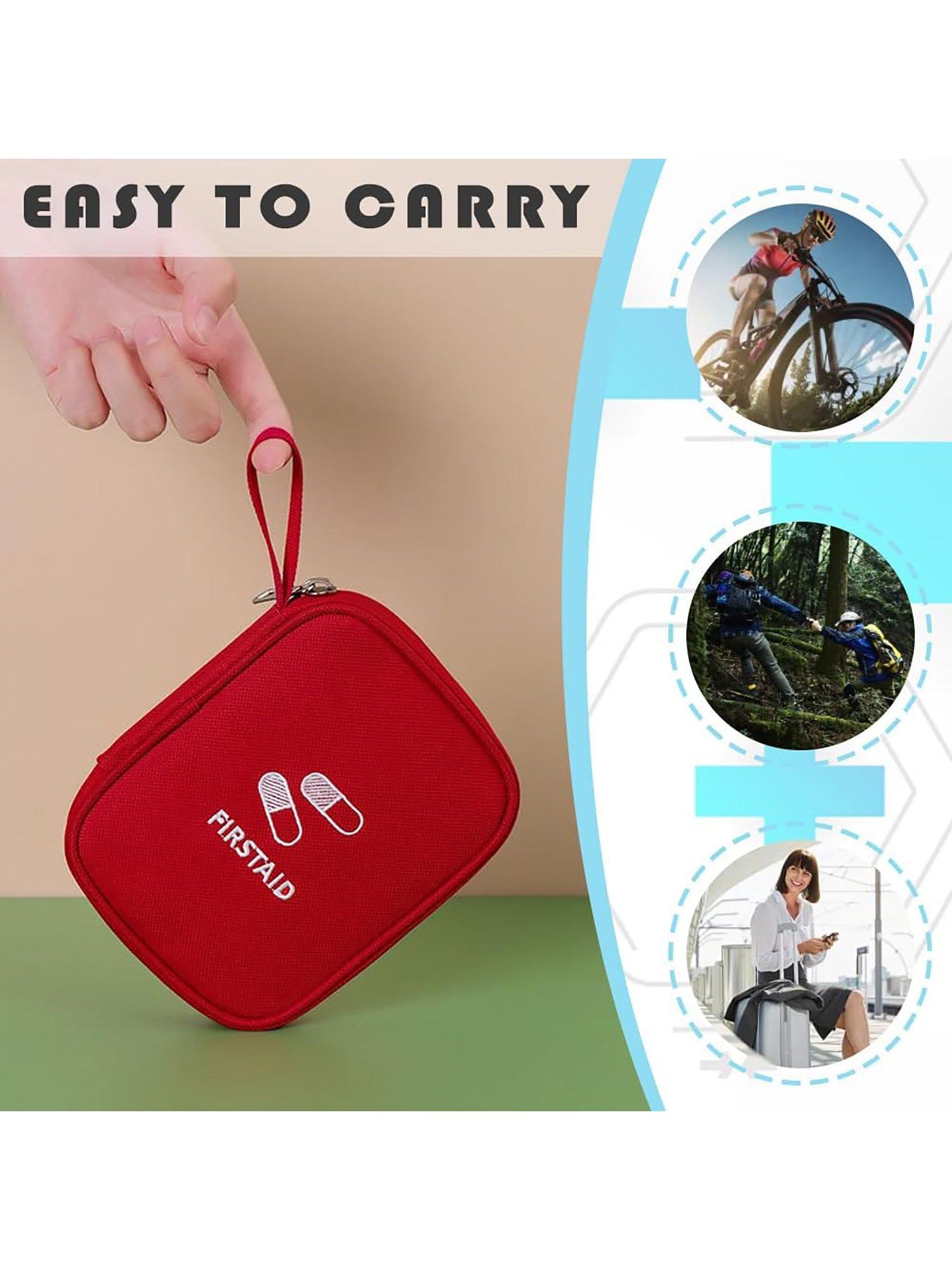 Buy House of Quirk Red First Aid Empty Kit Pouch Emergency Survival Bag ...