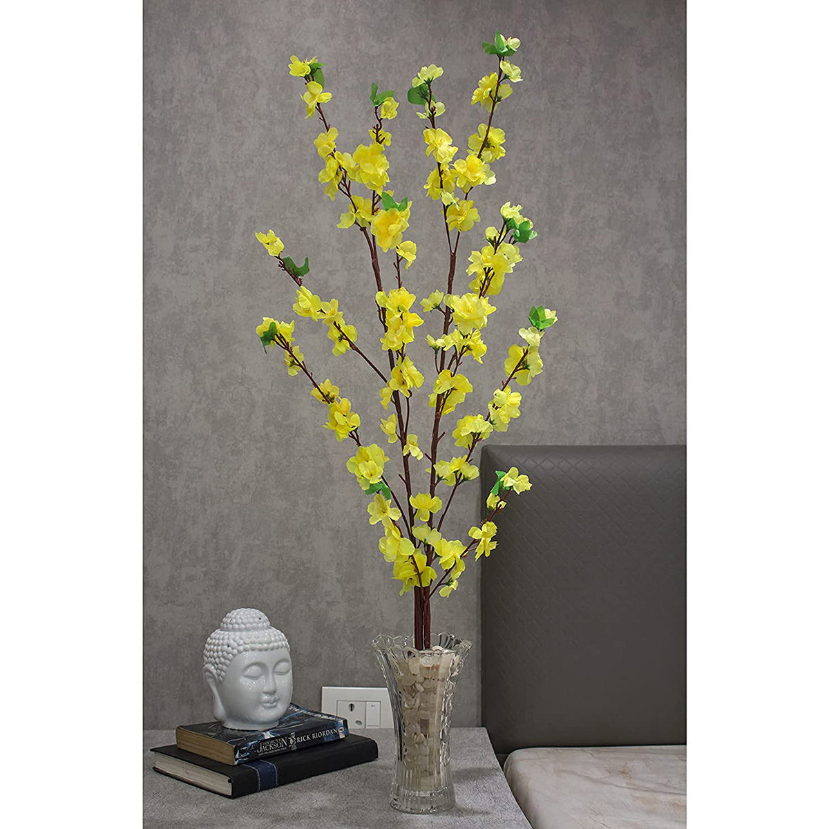 Buy PolliNation Artificial Peach Blossom (Pack of 2) - Yellow Online