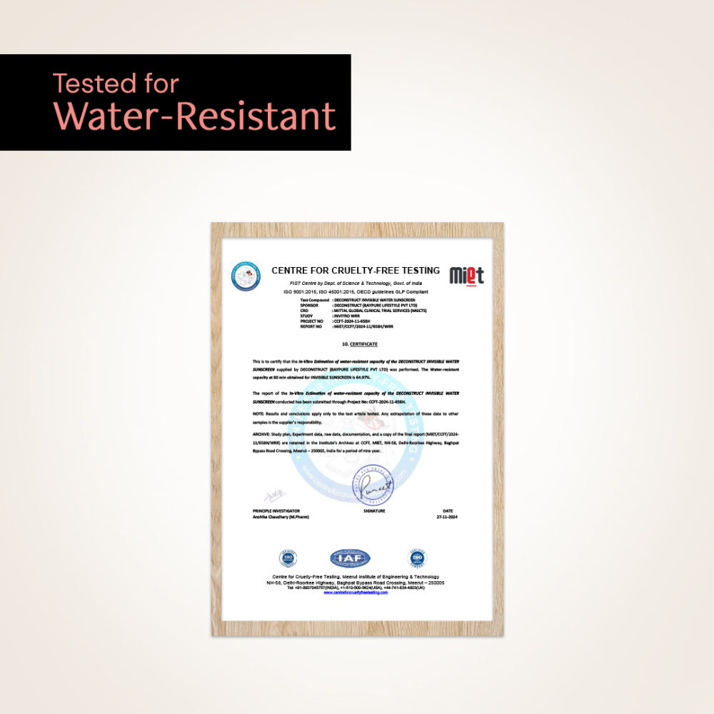 Buy Deconstruct Invisible Water Sunscreen SPF 50, Instant Cooling ...