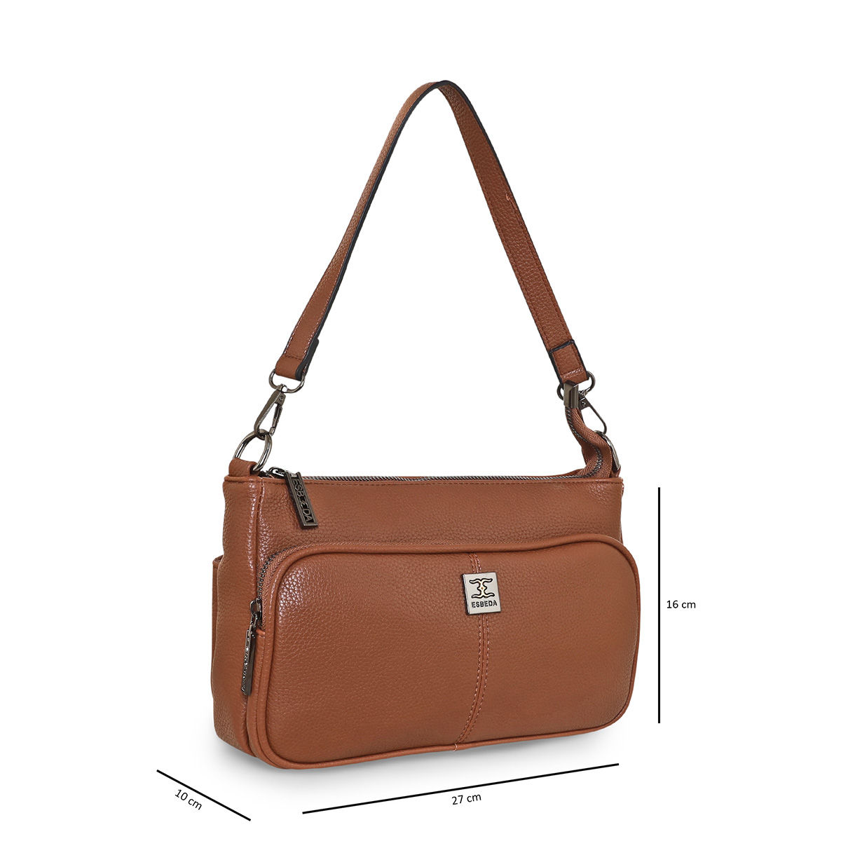 ESBEDA Gold Color Rigel Pouch Shape Sling Bag For Women (M): Buy ESBEDA ...