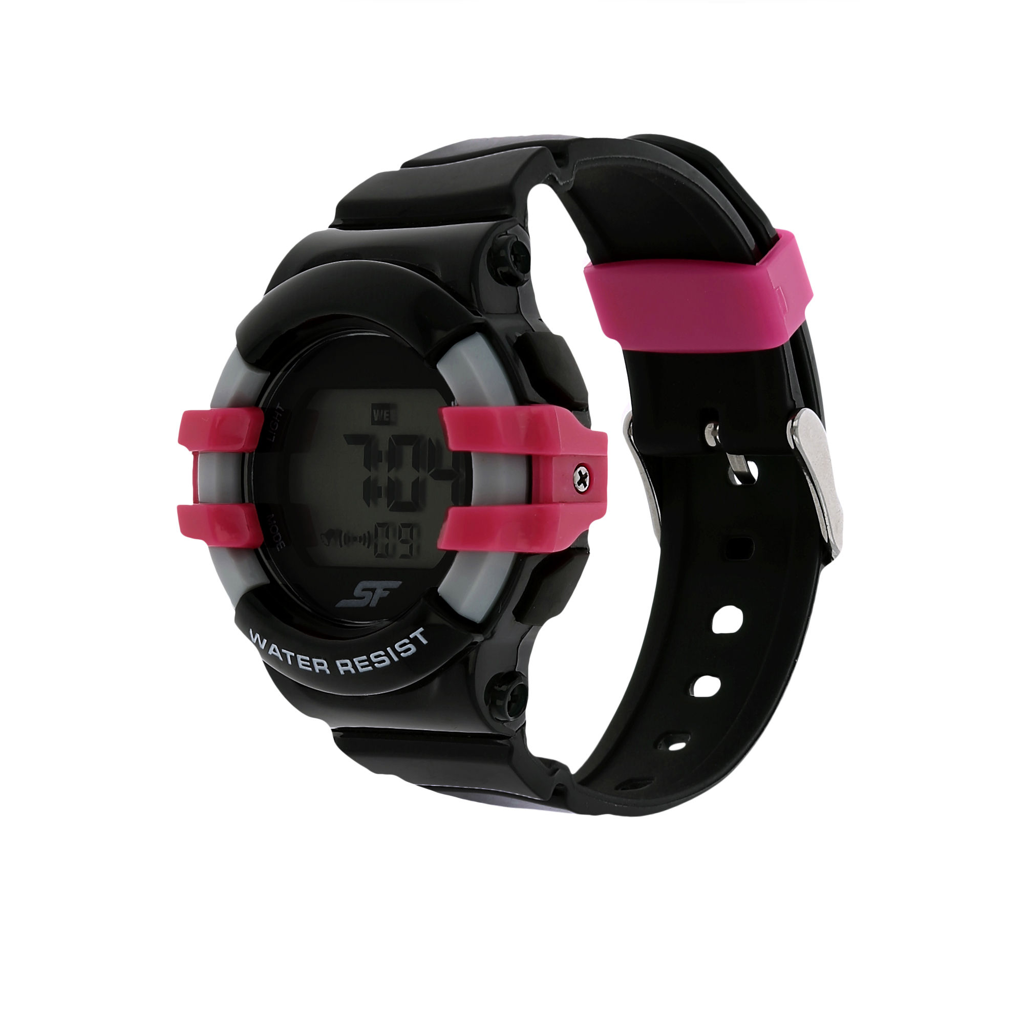 Buy Sonata Grey Dial Black Plastic Strap Watch Online
