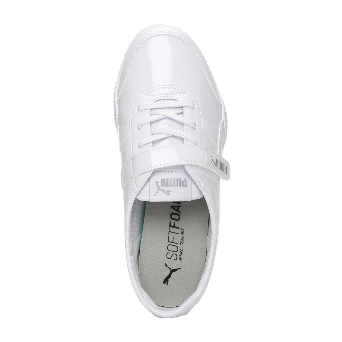 Buy Puma Bella V Patent Womens White Casual Sneakers Online