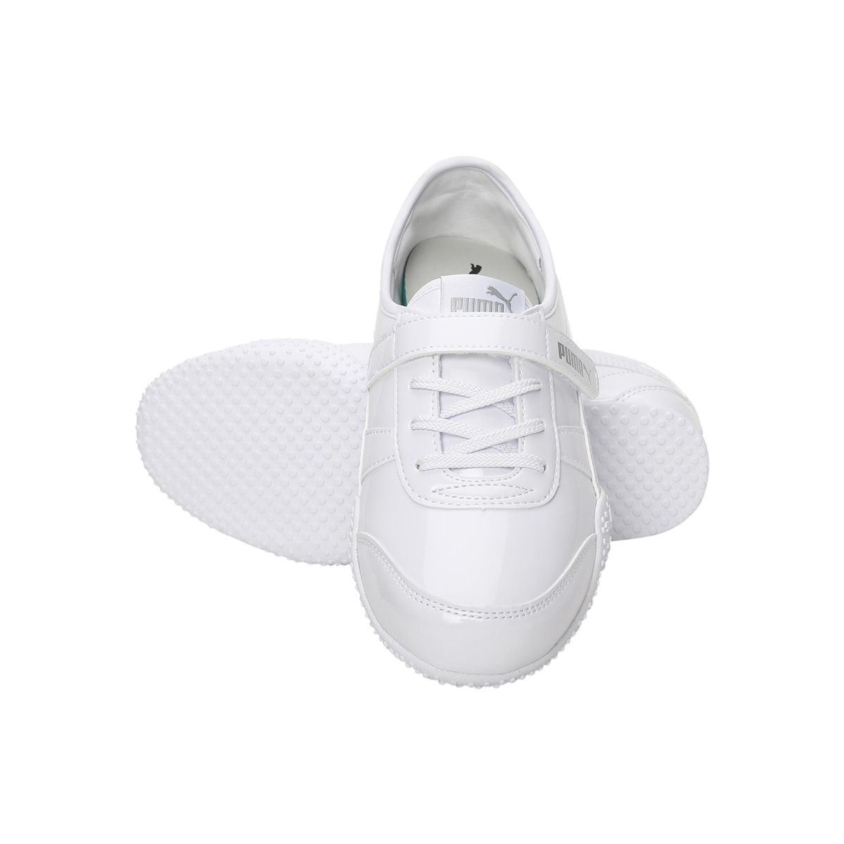 Buy Puma Bella V Patent Womens White Casual Sneakers Online