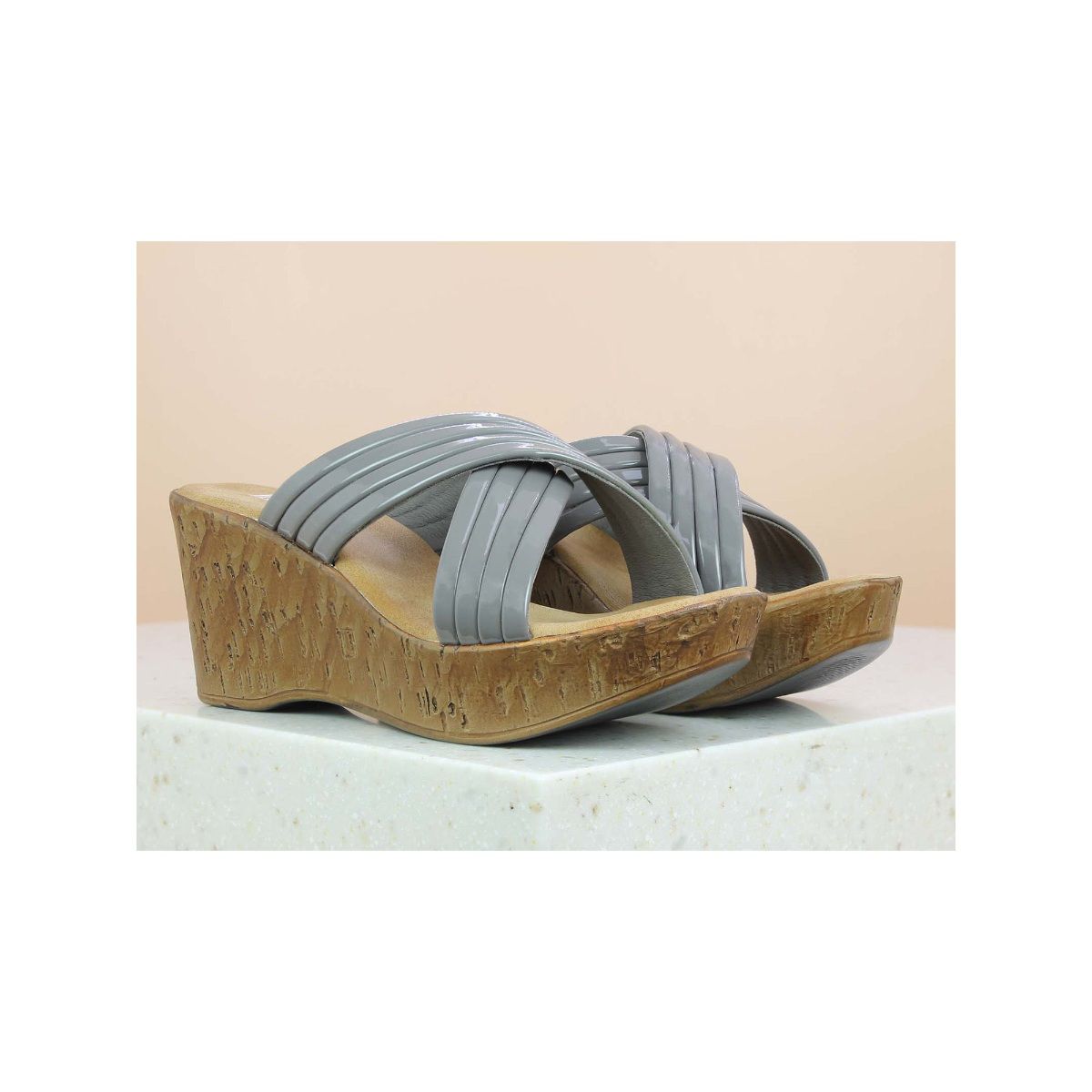 Inc.5 Solid Grey Wedge: Buy Inc.5 Solid Grey Wedge Online at Best Price ...