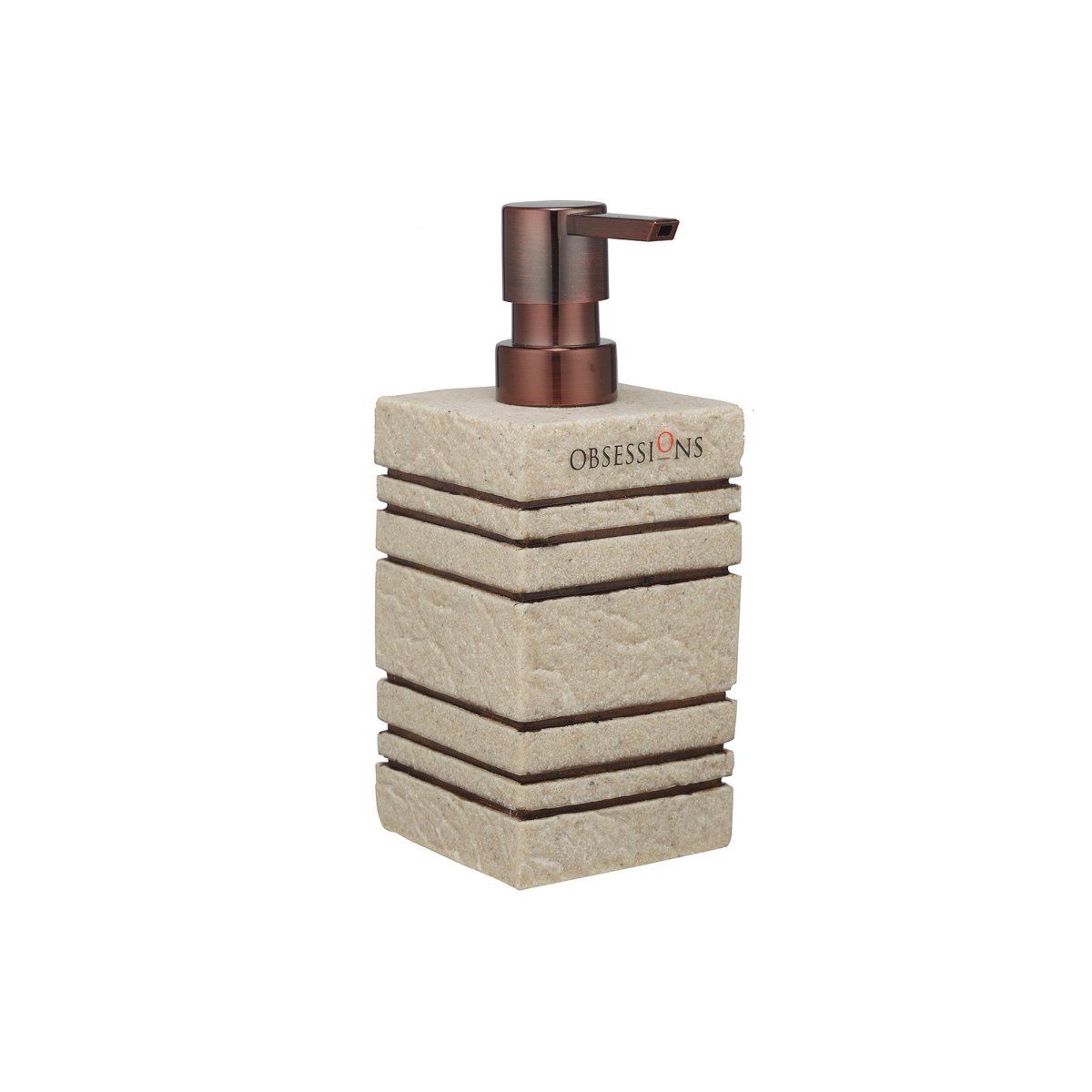 OBSESSIONS Polyresin Soap and Lotion Dispenser 360 Ml Brown: Buy ...