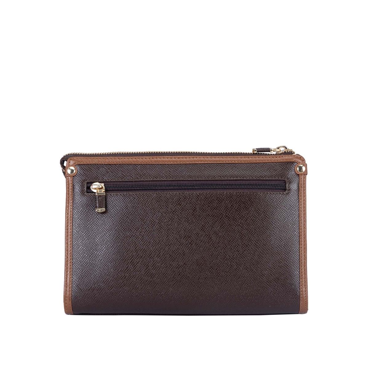 Buy Da Milano Genuine Leather Chocolate Pouch Online