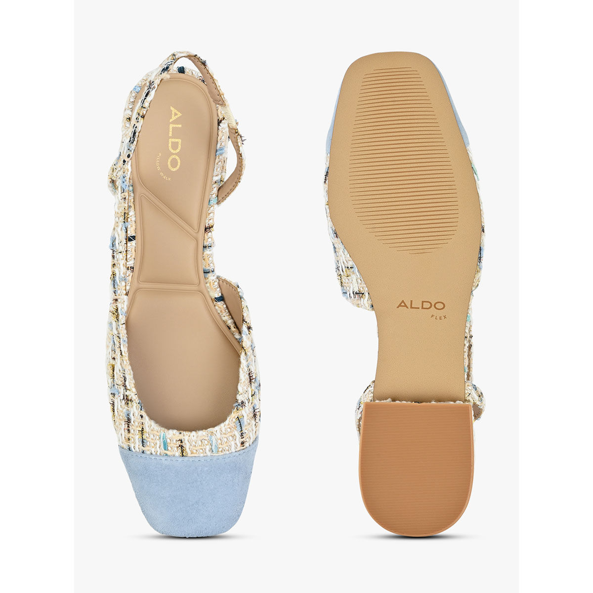Buy Aldo Multi-Color Square Toe Sling Back Sandals Online