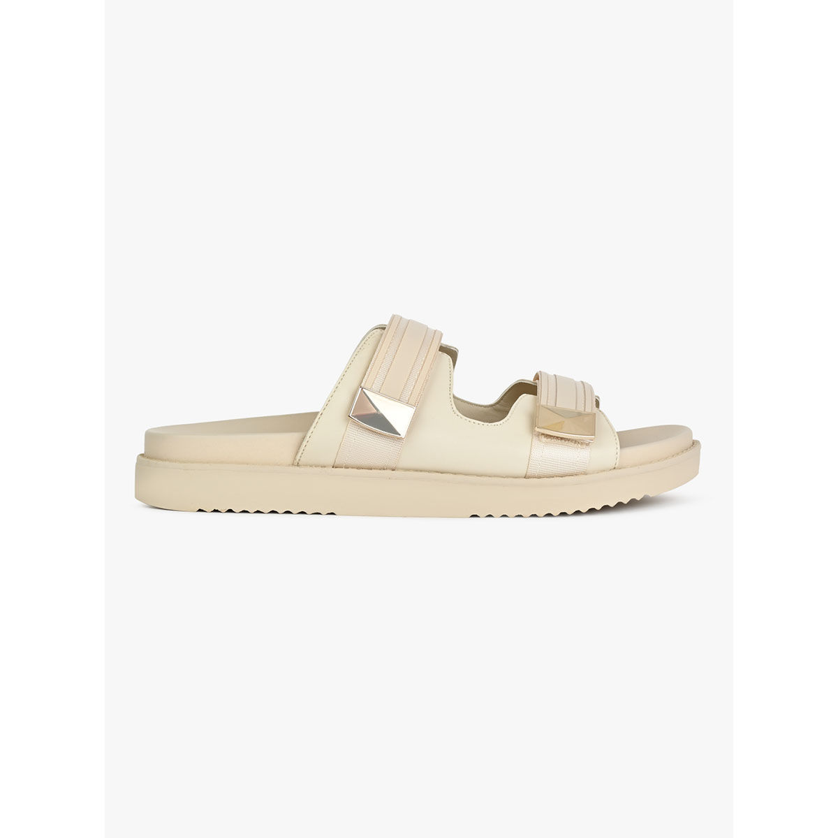 Buy Aldo Cream Strappy Sliders Online