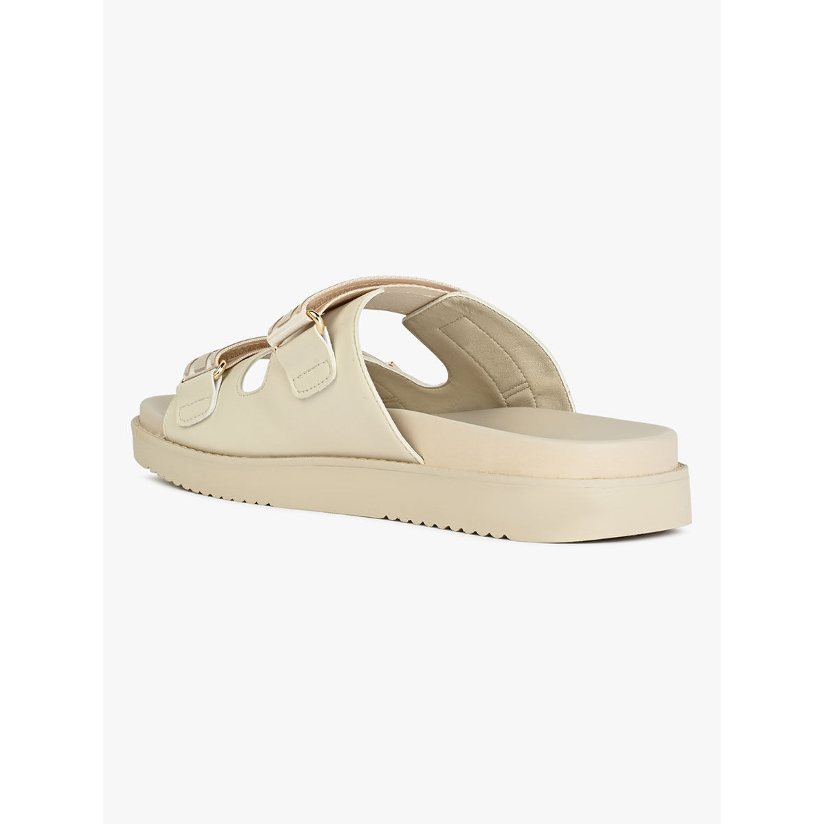 Buy Aldo Cream Strappy Sliders Online