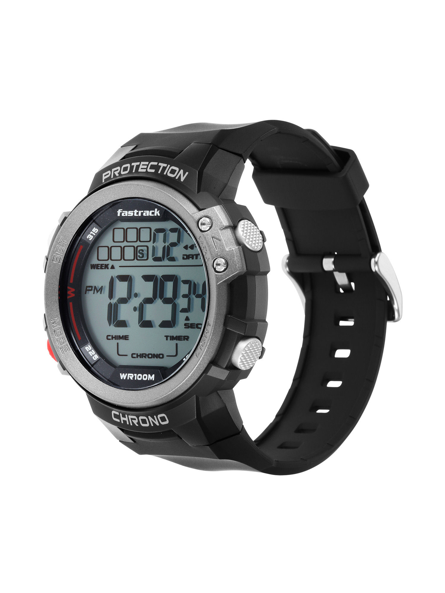 Buy Fastrack Watches Streetwear 38068PP01-Grey Dial Analog-Digital ...
