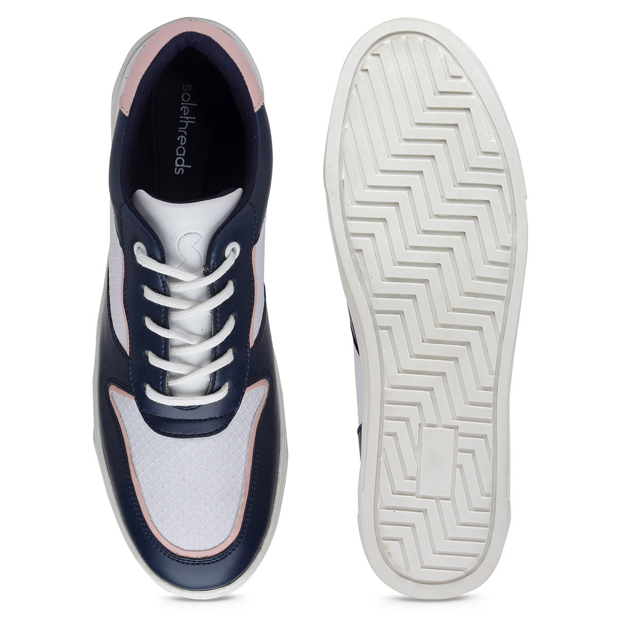 Buy SOLETHREADS Splatter W Navy Blue Colorblock Women Shoes Online