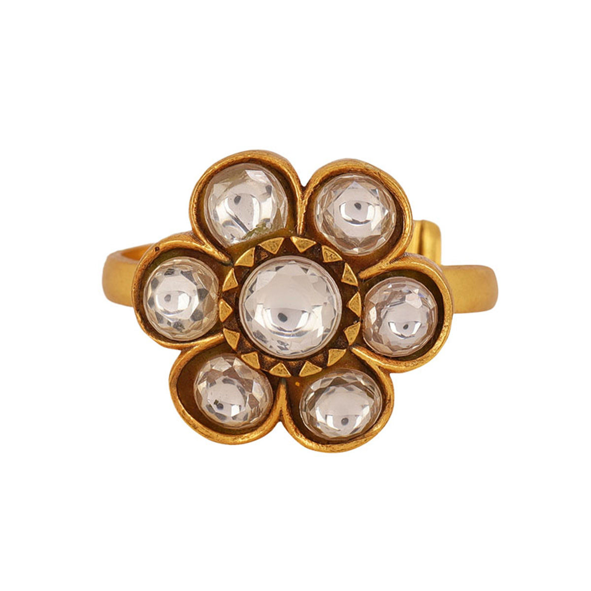 Buy Amaltaas Champa Polki Ring Online