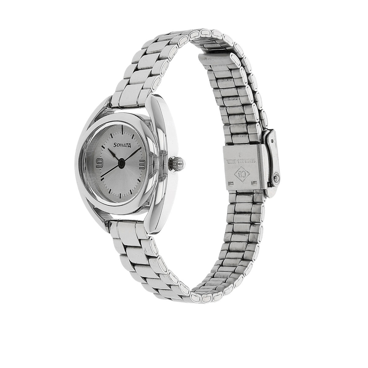 Buy Sonata Silver Dial Silver Stainless Steel Strap Watch Online