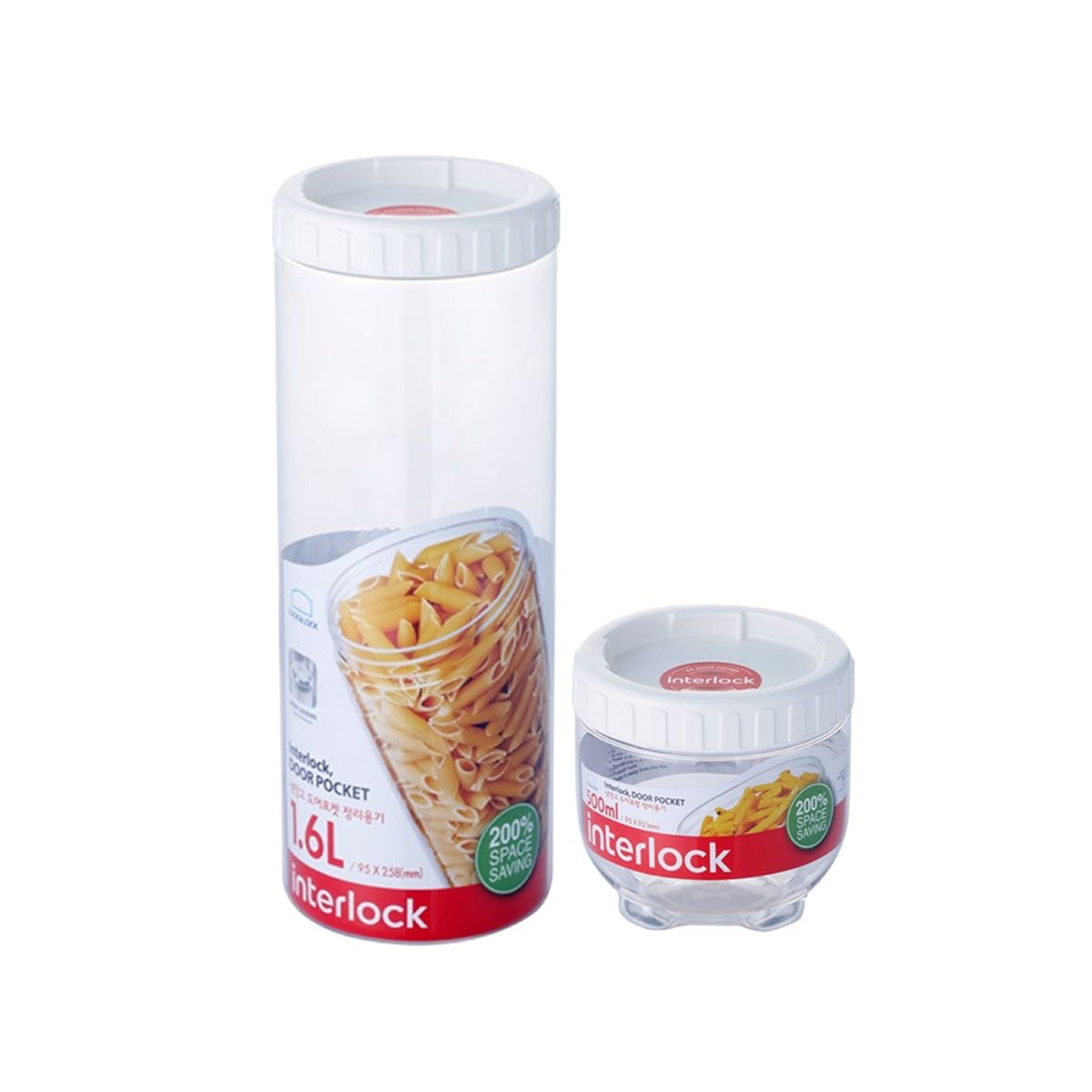 Lock & Lock Interlock Refrigerator Food Storage Containers (Set of 2 ...