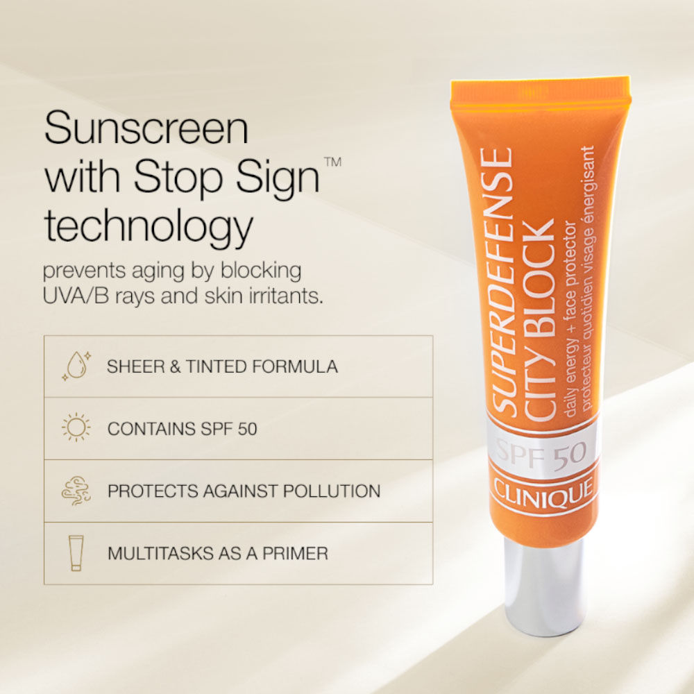 Buy Clinique Superdefense City Block SPF 50 Tinted Sunscreen Online