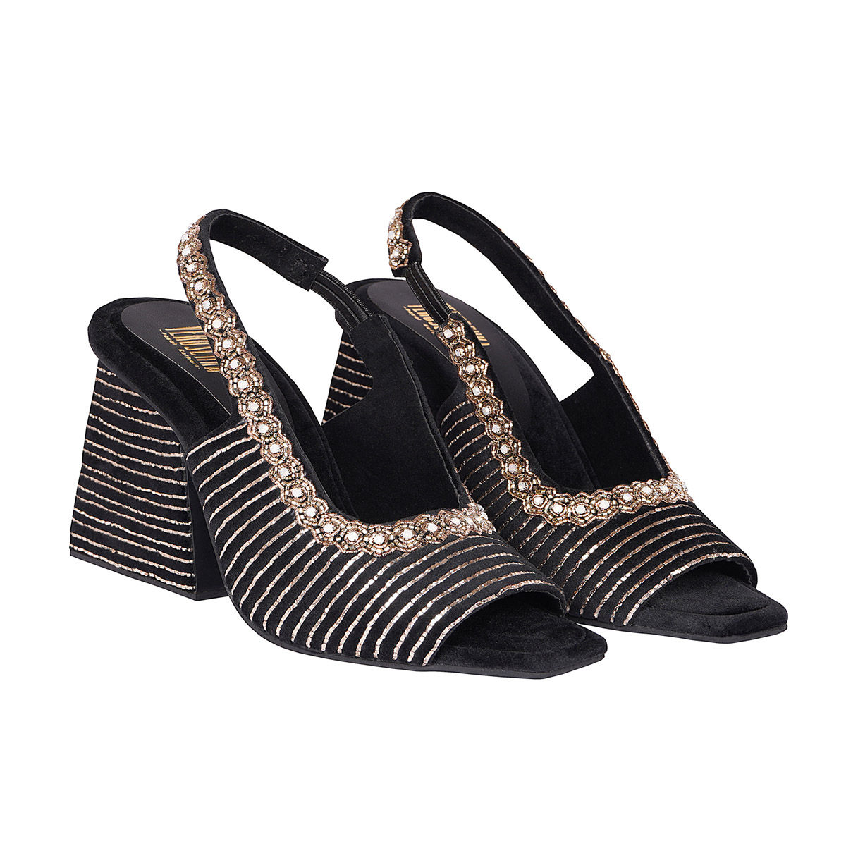 Buy Veruschka By Payal Kothari Catherine Sandals Black Online