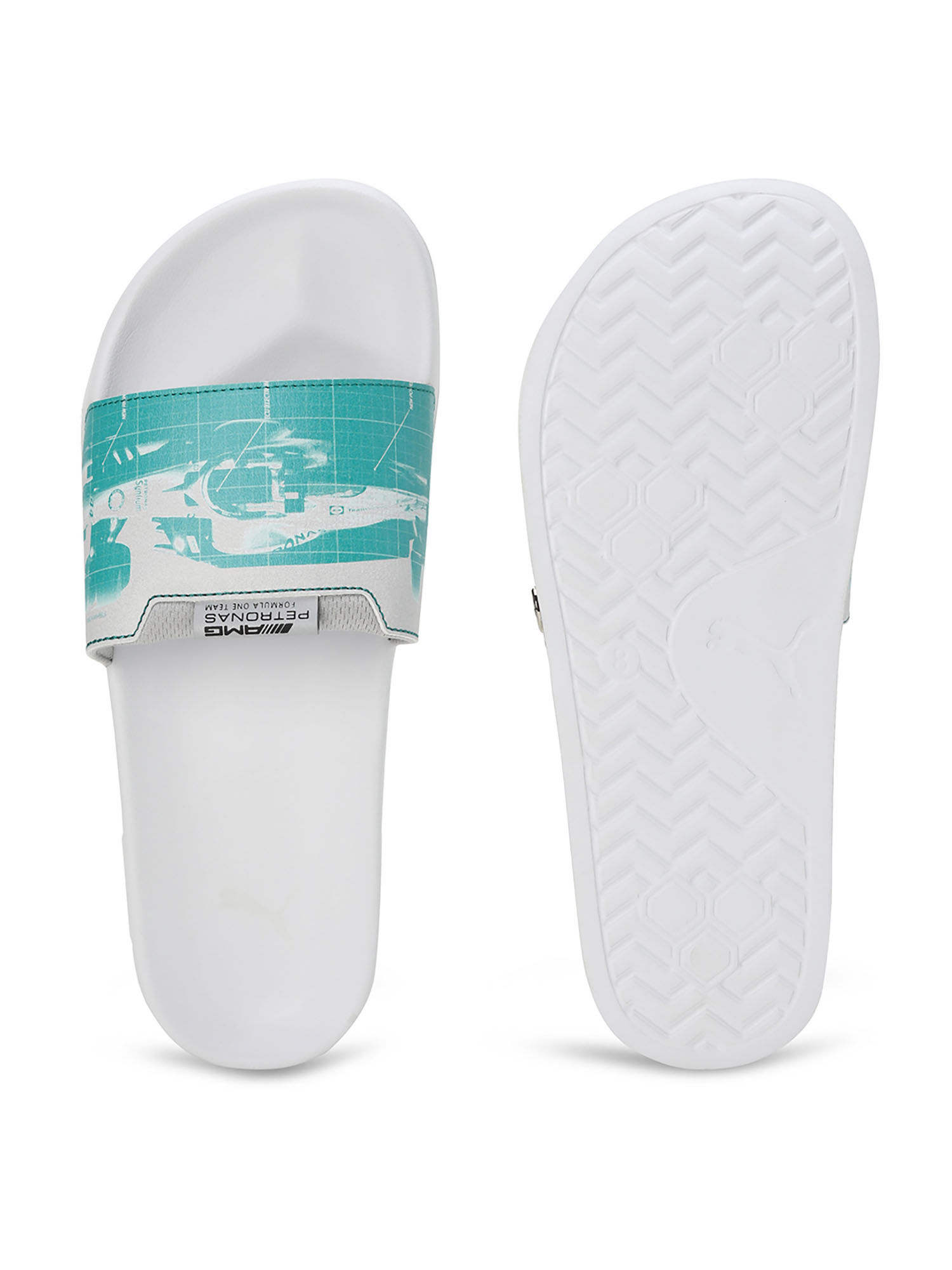 Buy Puma Mapf1 Leadcat 2.0 Graphic Unisex White Sliders Online