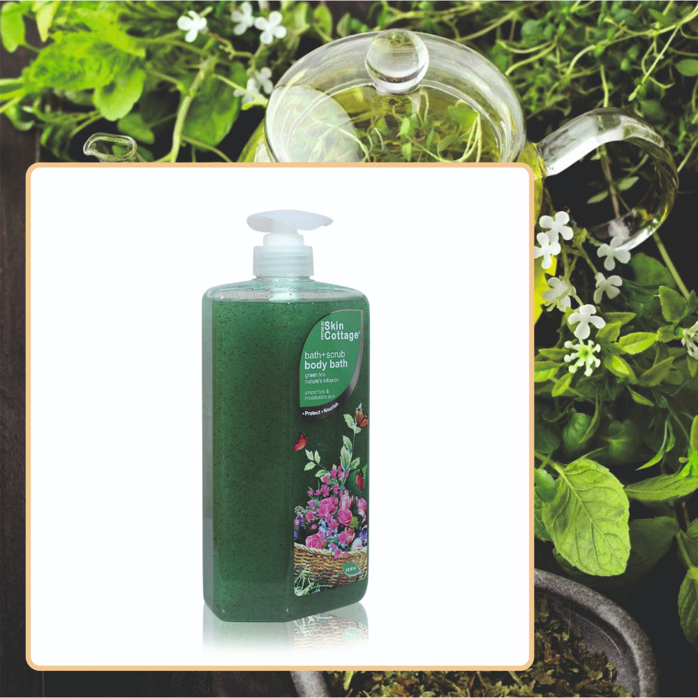 Skin Cottage Green Tea Natures Infusion Bath + Scrub Body Bath: Buy ...