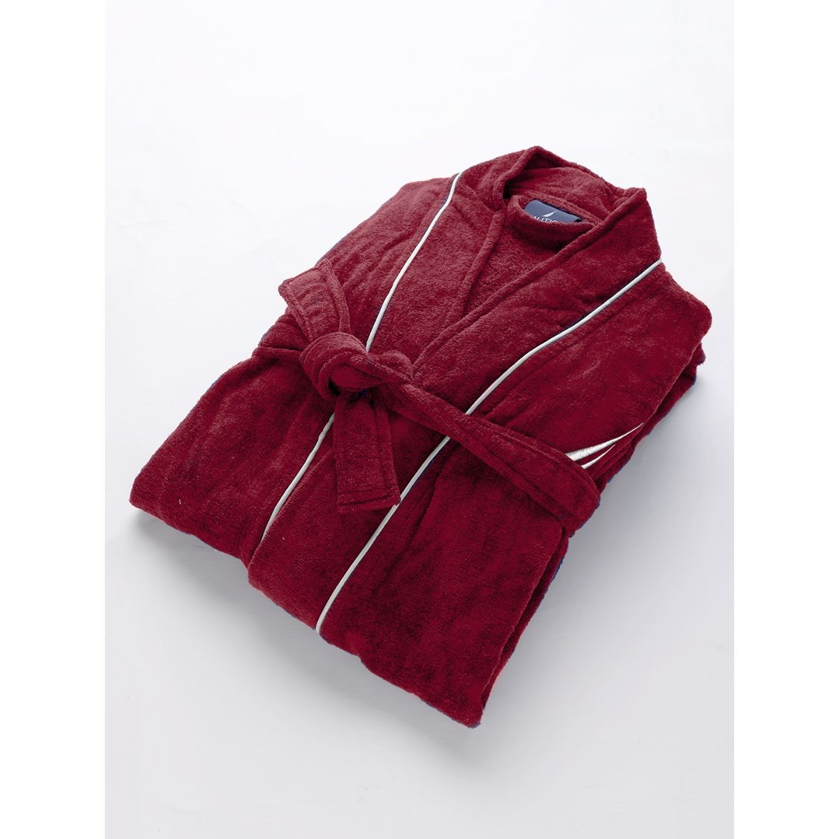 Buy Nautica Luxurious Ultra Soft Bath Robe Solid-Burgundy Online