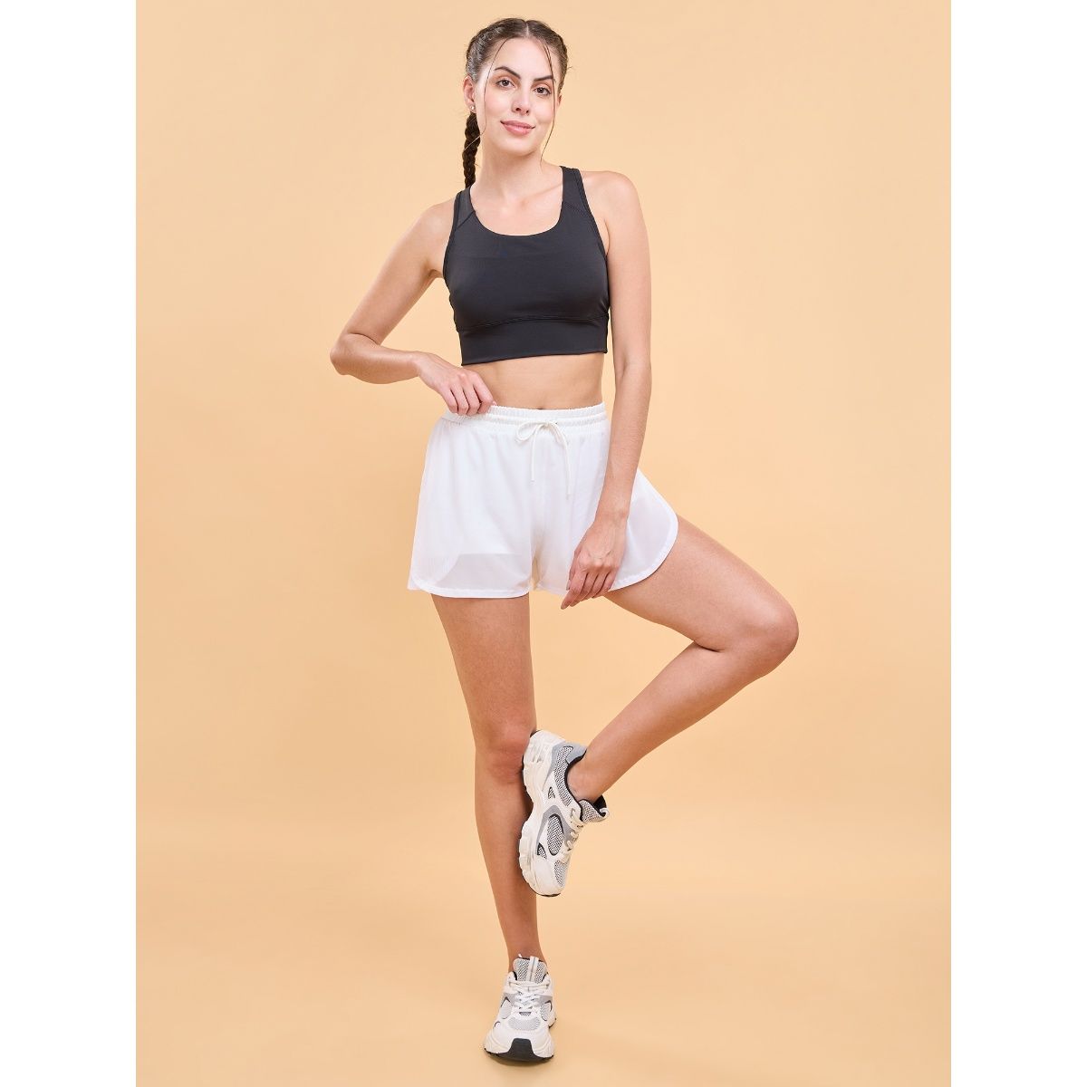 Buy Enamor A705 Dry Fit Training Shorts with In-Built Inner Tights for ...