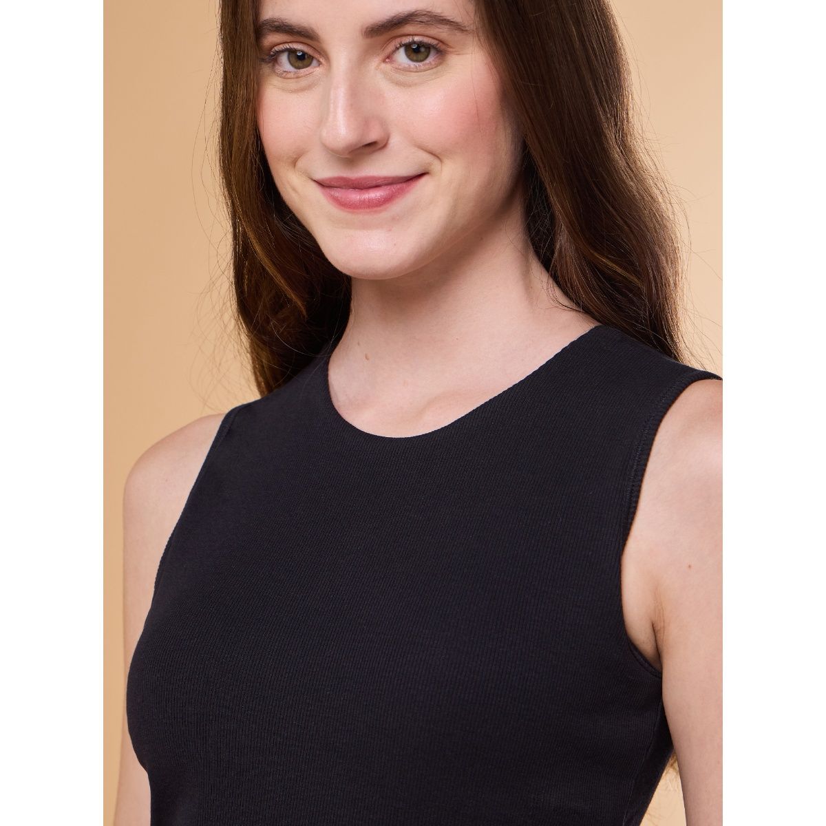 Buy Enamor E310 Cotton Rib Crop Top with In-Built Shelf Bra for Comfortable Support Online