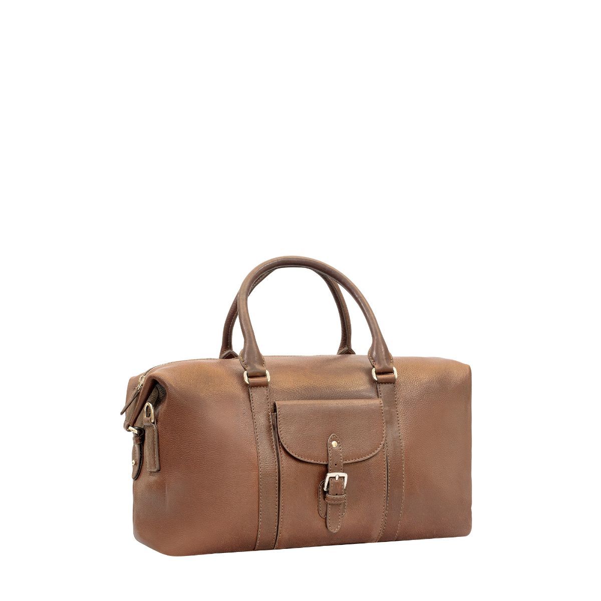Eske Paris Mid-Brown-Vintage Bandit Unisex Leather Oversized Travel ...