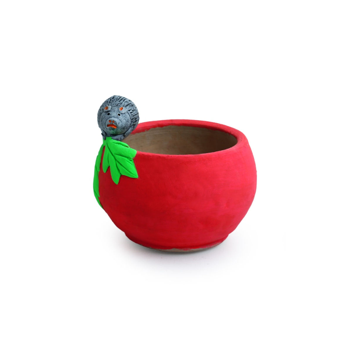 Buy ExclusiveLane Hedgehog Haven Handmade and Hand Painted Planter Pot ...
