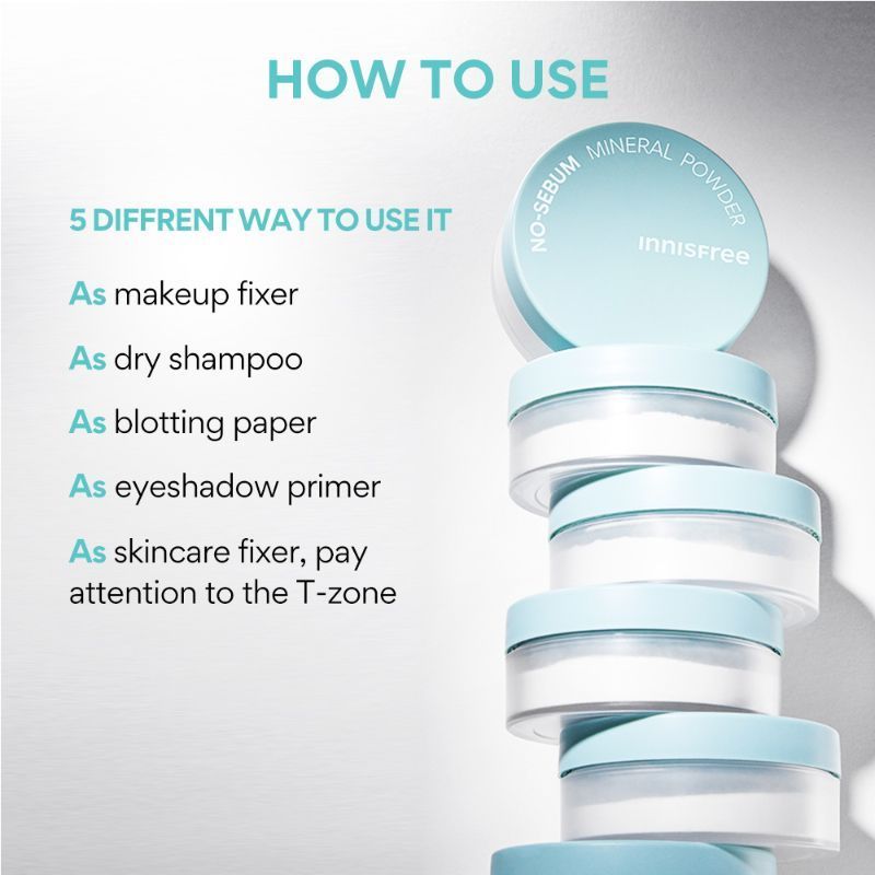 Buy Innisfree No Sebum Mineral Powder For Oil Control, Makeup Fixer ...