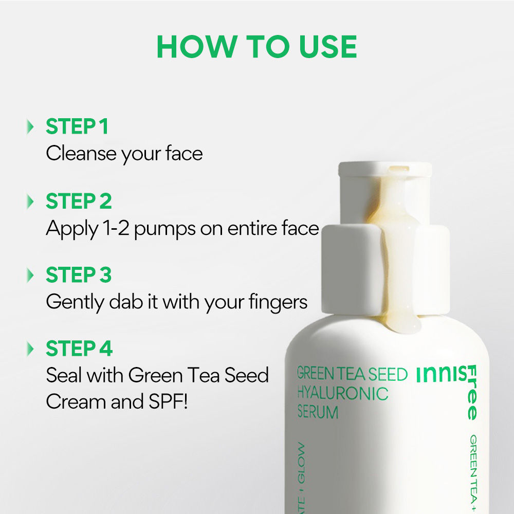 Buy Innisfree Hyaluronic Acid Green Tea Seed Serum For Glowing ...