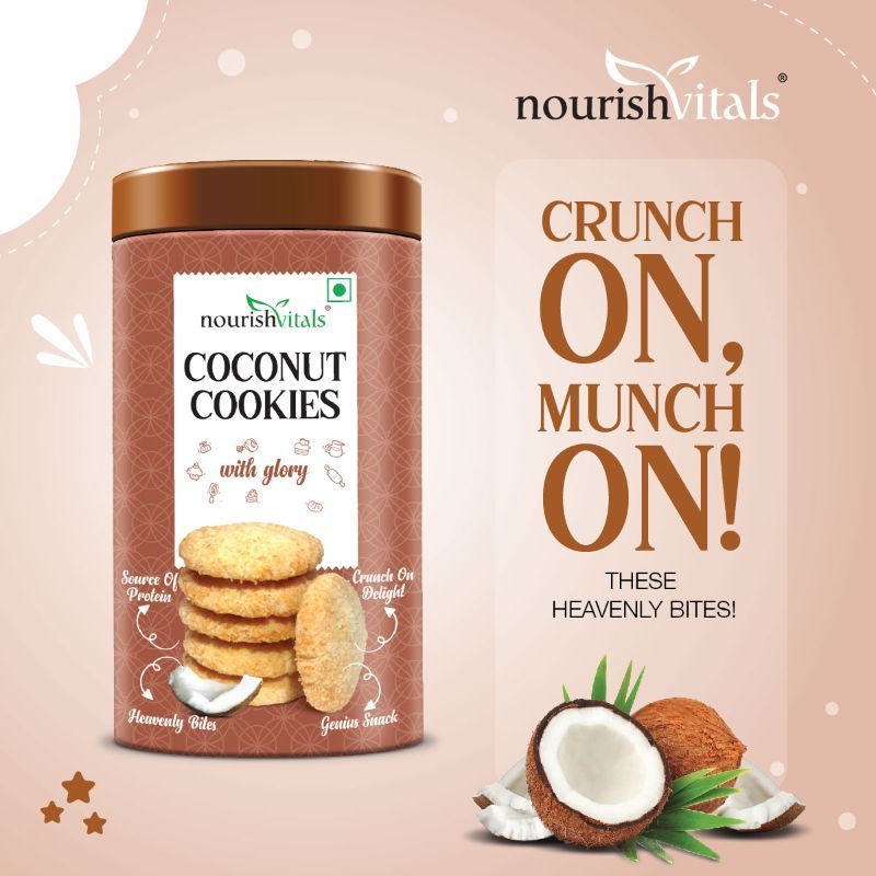 Buy Nourish Vitals Cocount + Multigrain Cookies Online