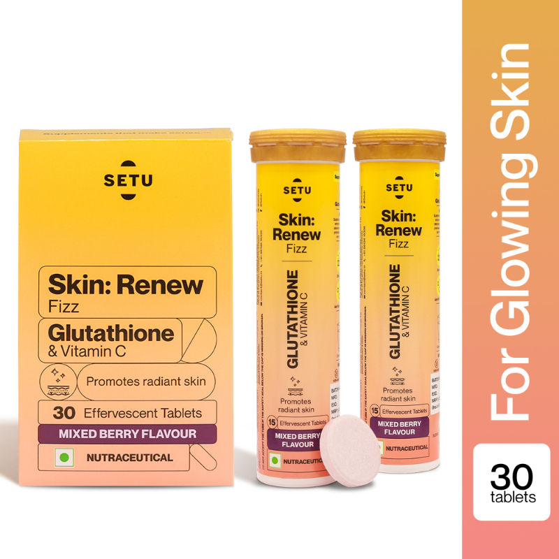 Buy Setu Skin Renew Fizz Glutathione & Vitamin C Effervescent Tablets ...