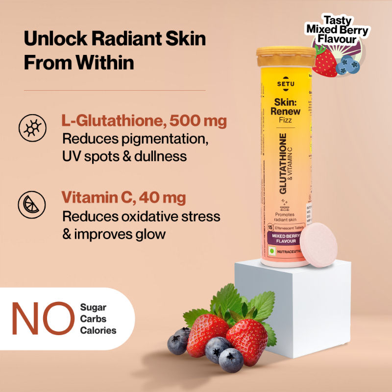 Buy Setu Skin Renew Fizz Glutathione & Vitamin C Effervescent Tablets ...