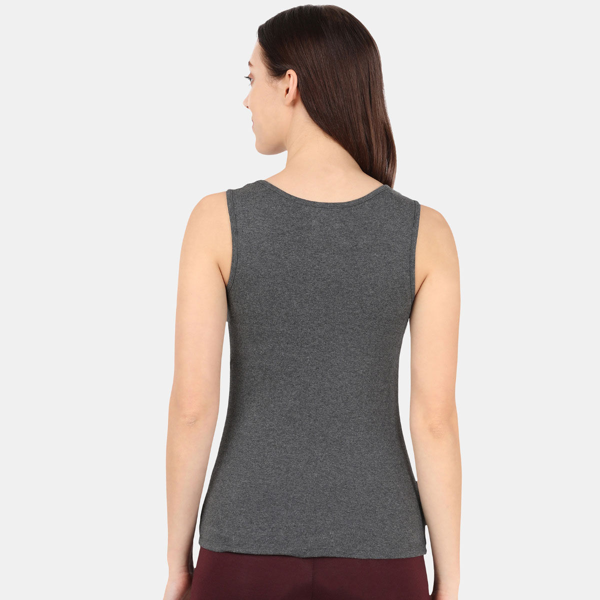 Jockey A113 Womens Super Combed Cotton Rib Slim Fit Solid Tank Top