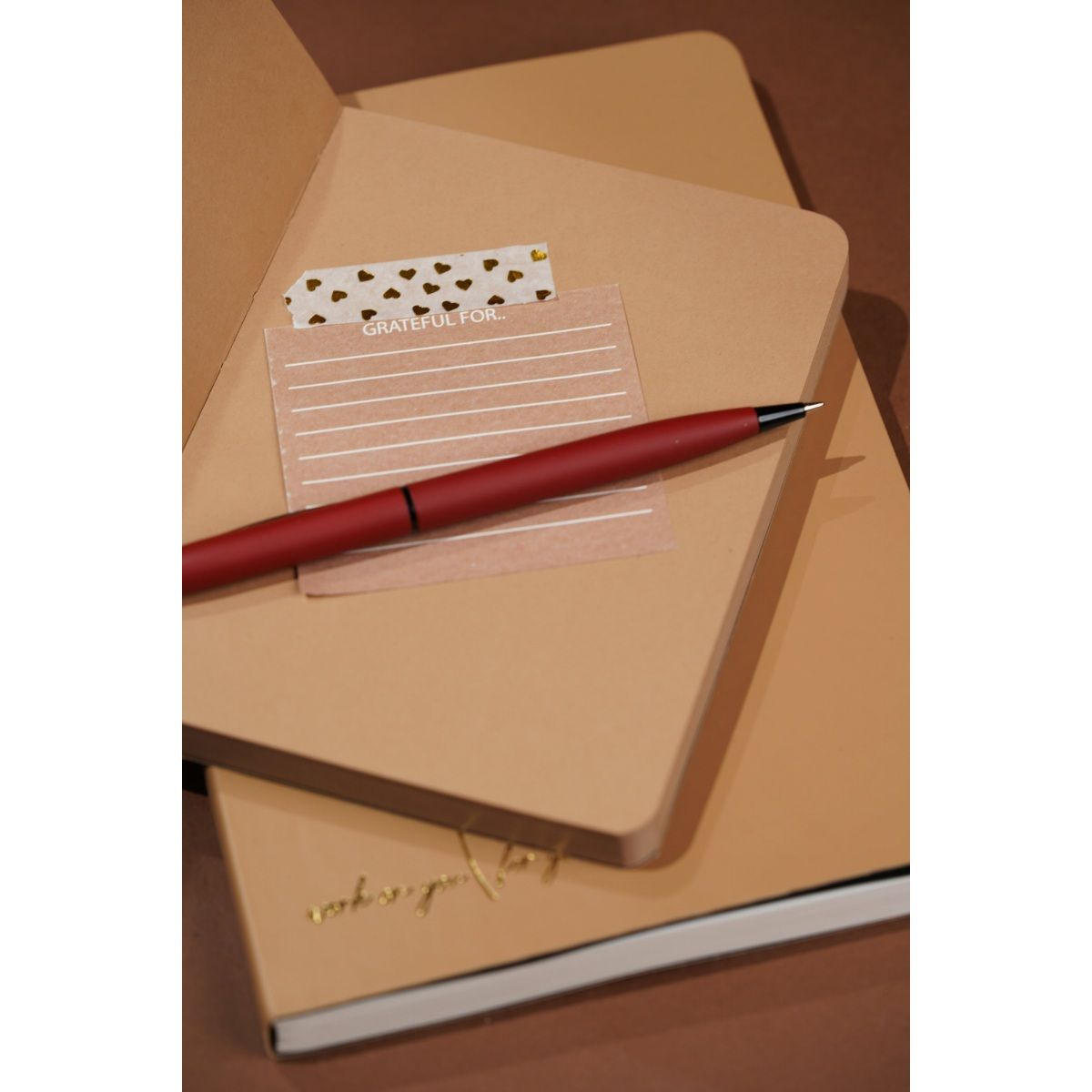 Buy Writenery Minimal Earth Nude Notebook with Gold Stationery Kit ...