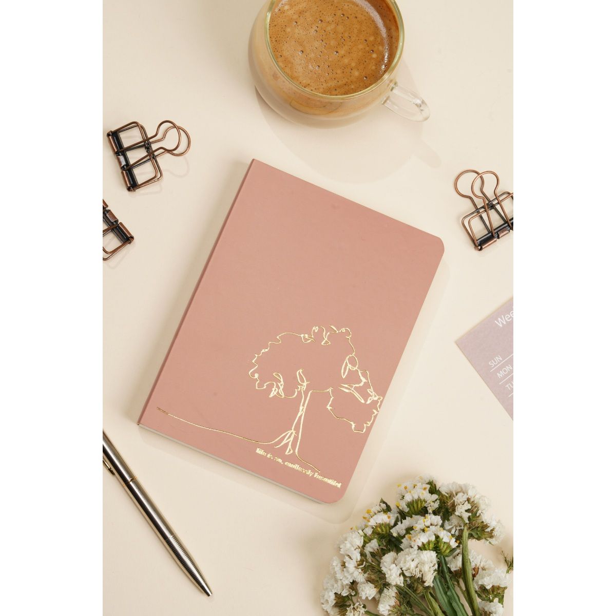 Buy Writenery Life Is Beautiful Rose Gold A6 Journal Online