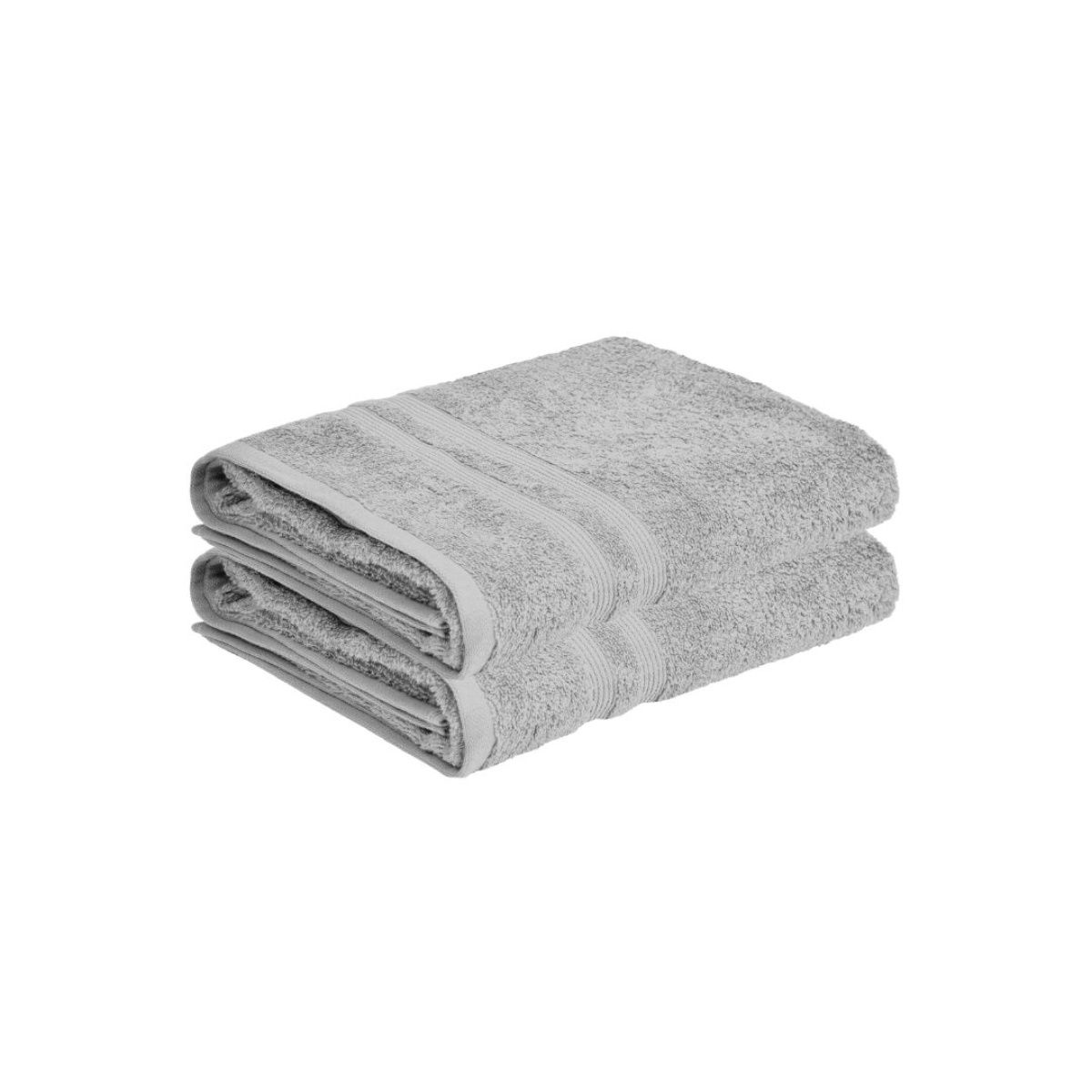 Haus And Kinder 100 Cotton Zero Twist Bath Towel Set 500 Gsm Grey