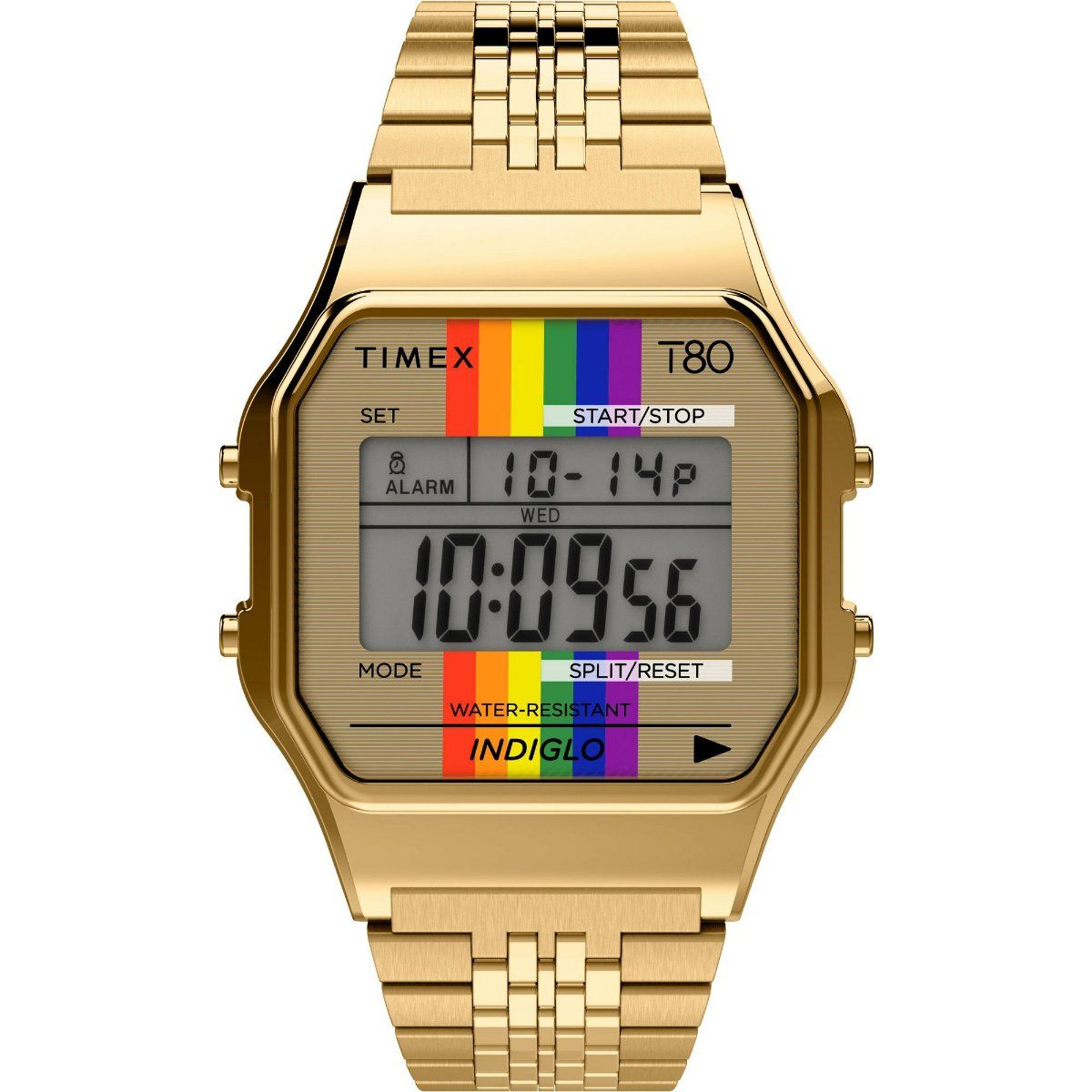 Buy Timex 80 Square 34mm Silver Dial Digital Watch for Unisex ...