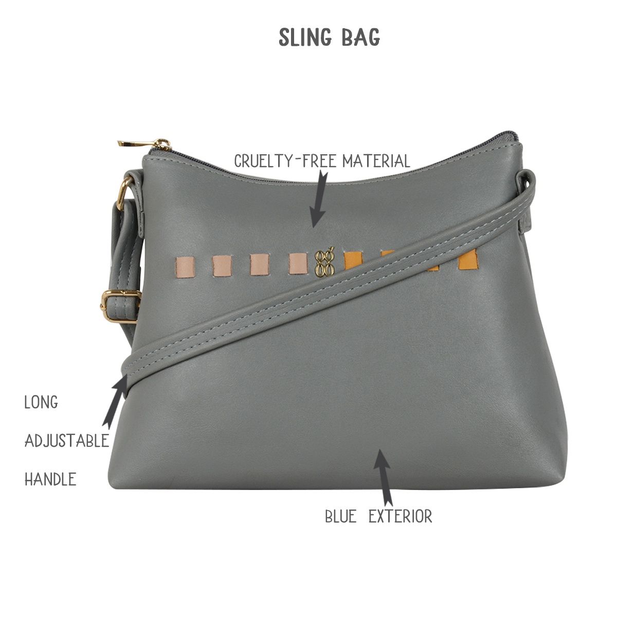 Baggit Router Blue Small Sling Bag: Buy Baggit Router Blue Small Sling ...