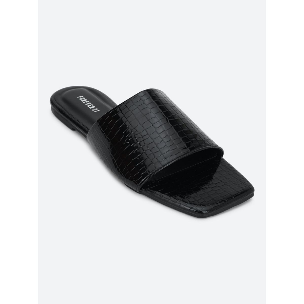 Forever 21 Black Textured Flats: Buy Forever 21 Black Textured Flats ...