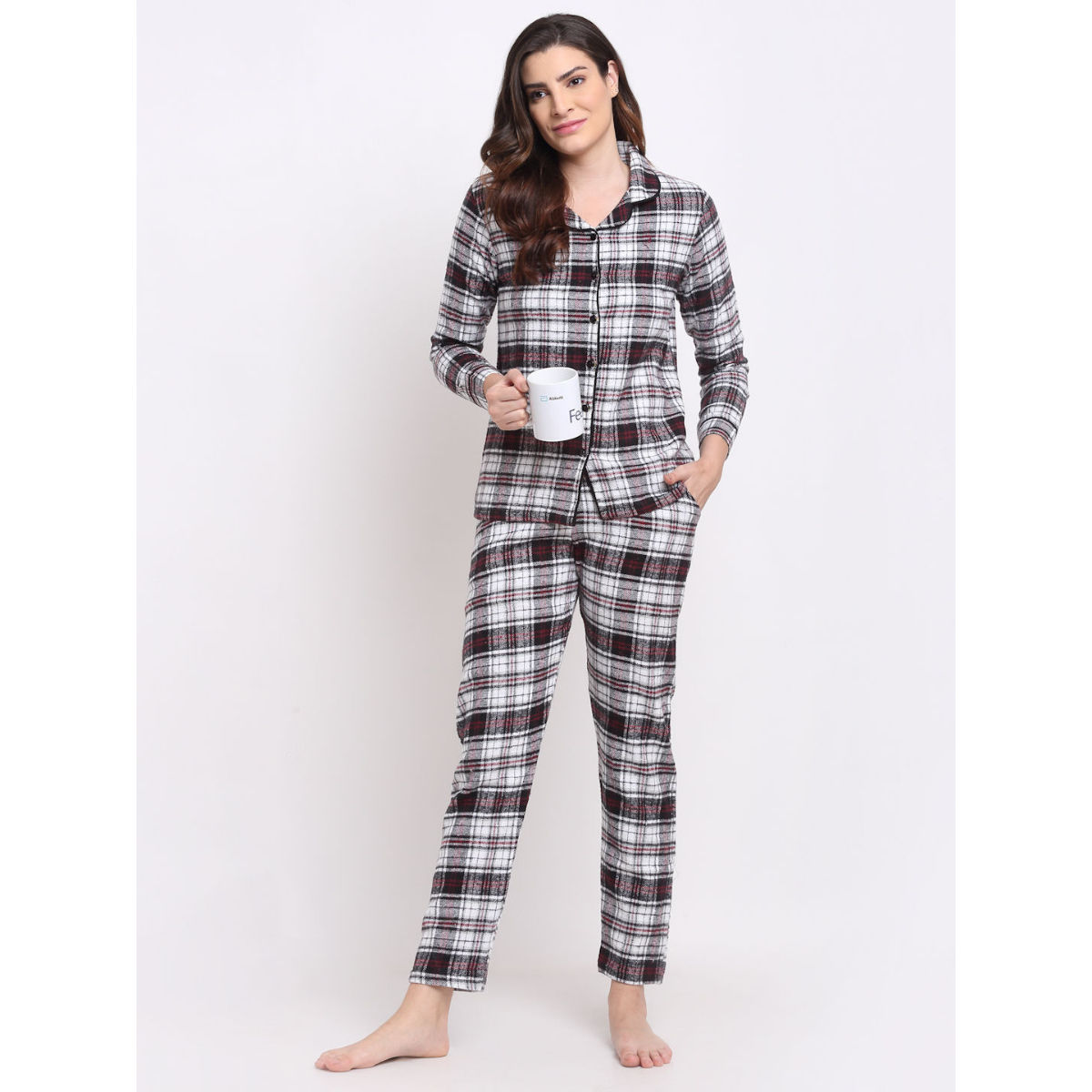 Kanvin Full Sleeve Pre Winter Nightsuit: Buy Kanvin Full Sleeve Pre ...