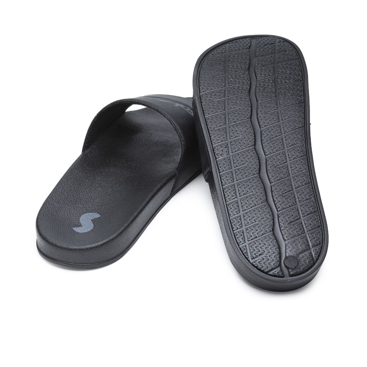 SOLETHREADS Slides Supreme Black Solid Men Sliders: Buy SOLETHREADS Slides Supreme Black Solid ...