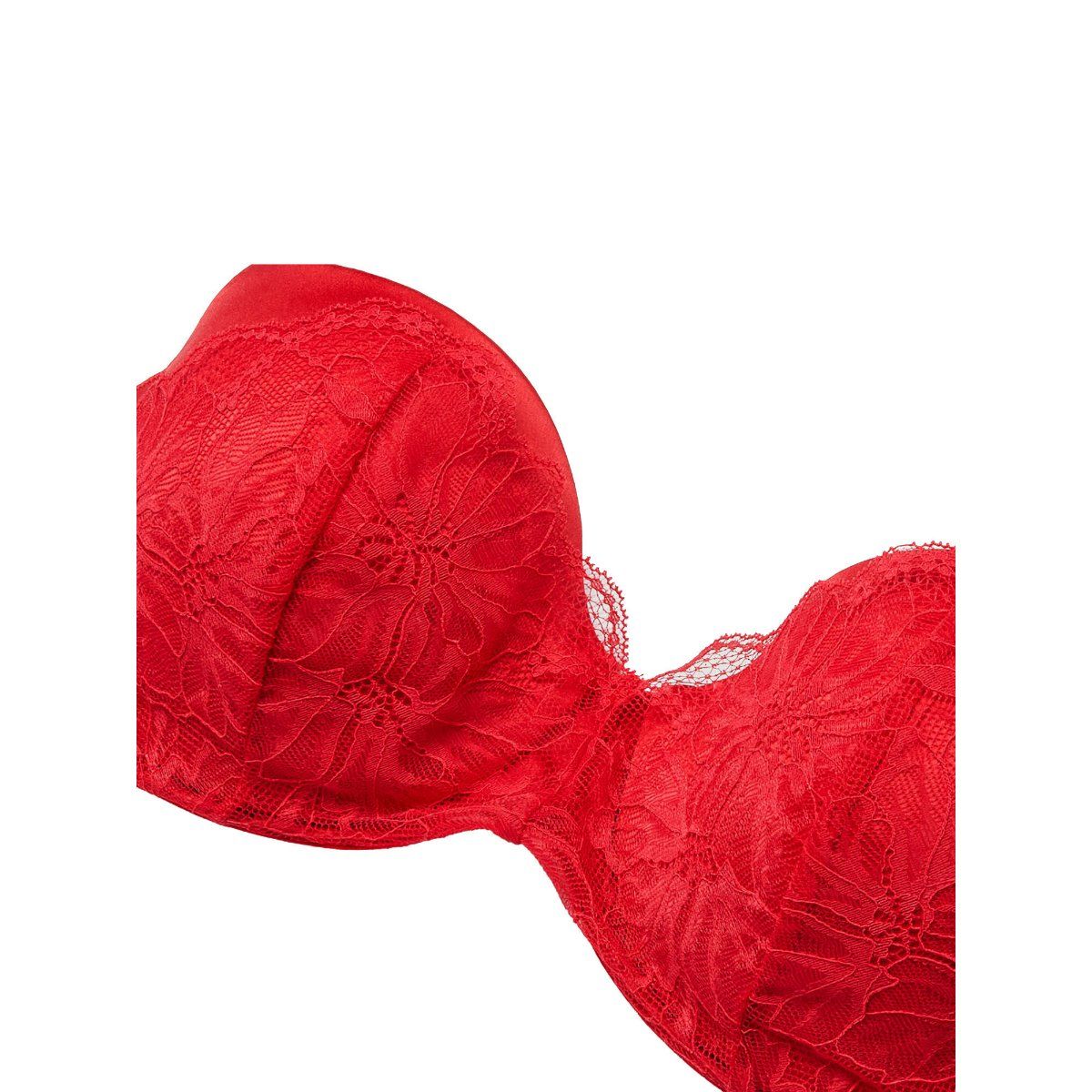 Yamamay Red Bridal Under Wired Balconette Bra with Differentiated Cups Red: Buy Yamamay Red ...