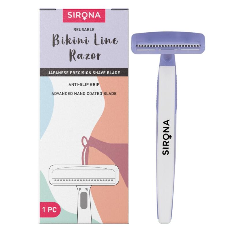 Sirona Reusable Bikini Line Razors For Women, Japanese Precision Shave ...