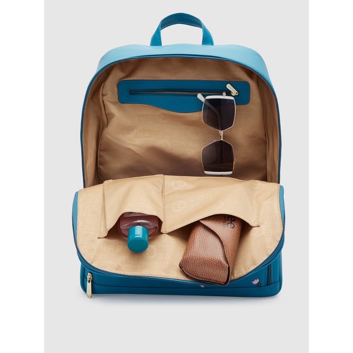 Buy Caprese Adah Laptop Backpack Large Blue Online